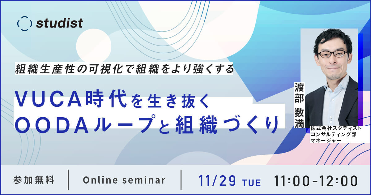 VUCA時代を生き抜くOODAループと組織づくり – 「Teachme Biz」 セミナー